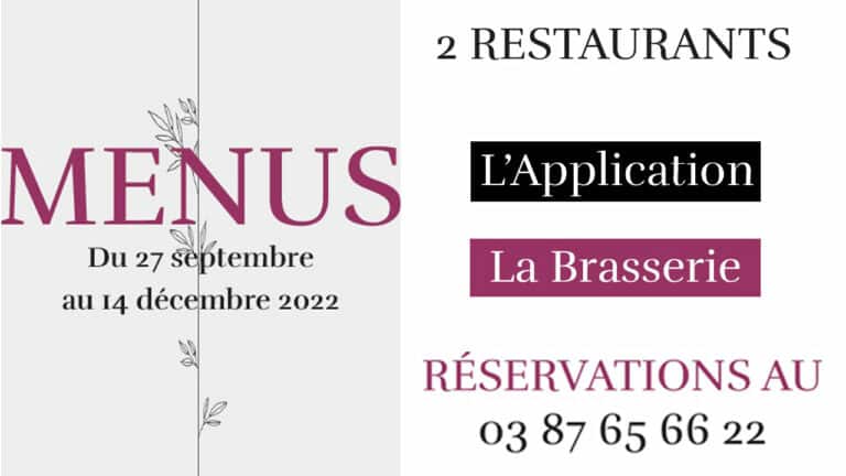 Ouverture des restaurants et présentation des menus | Lycée et CFA ...